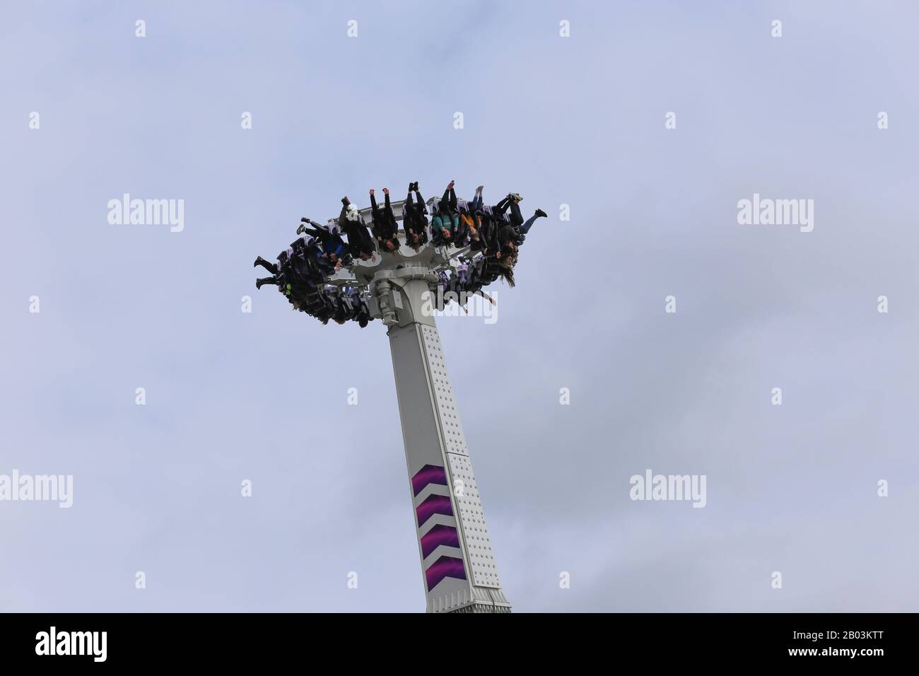 The Axis, a fairground ride introduced to Adventure Island funfair park ...