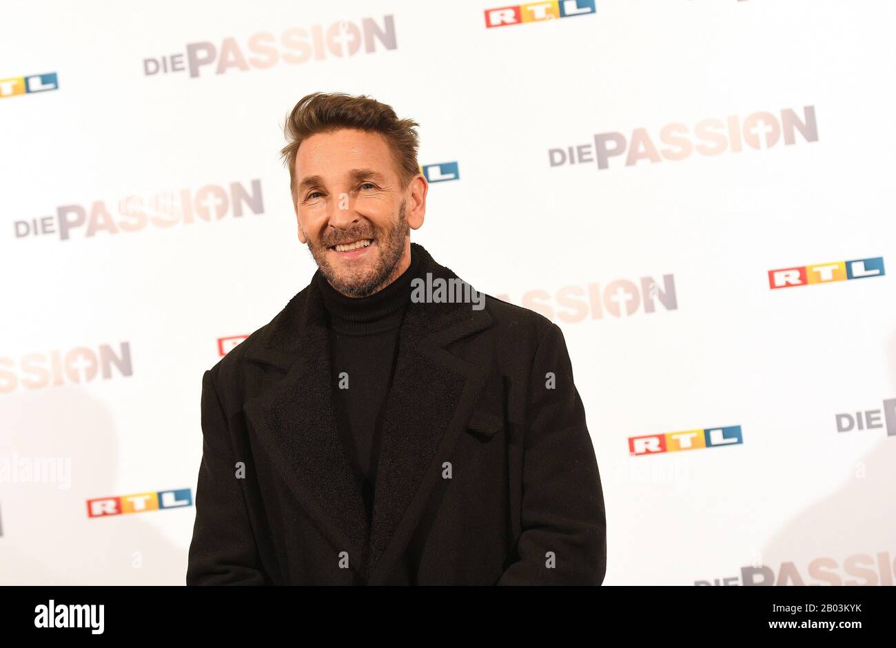 Essen, Germany. 18th Feb, 2020. Mark Keller, actor after the press ...