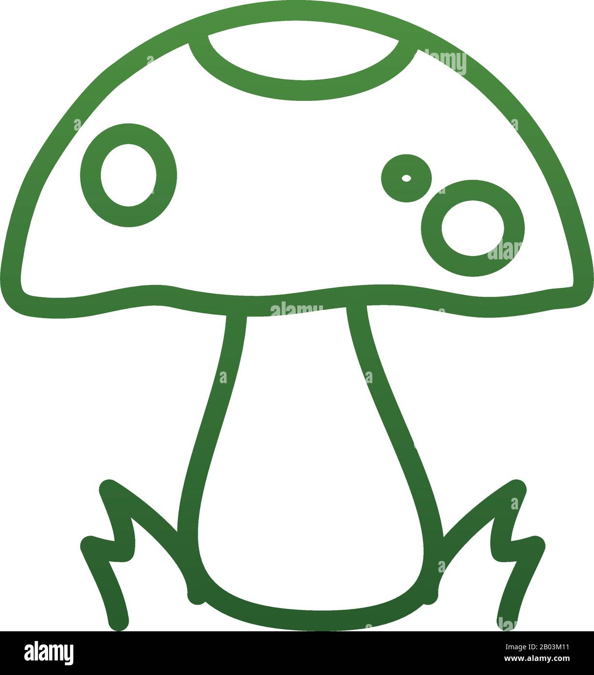 fungi mushroom gradient style icon design, nature fungus food forest ...
