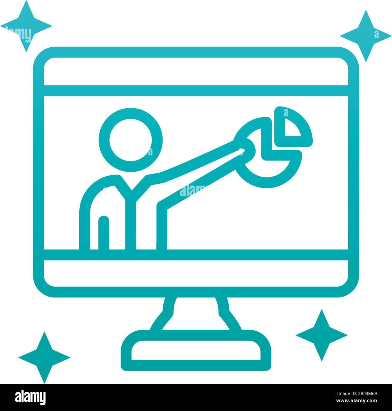 Avatar and workflow cake gradient style icon design, Infographic data information business ...