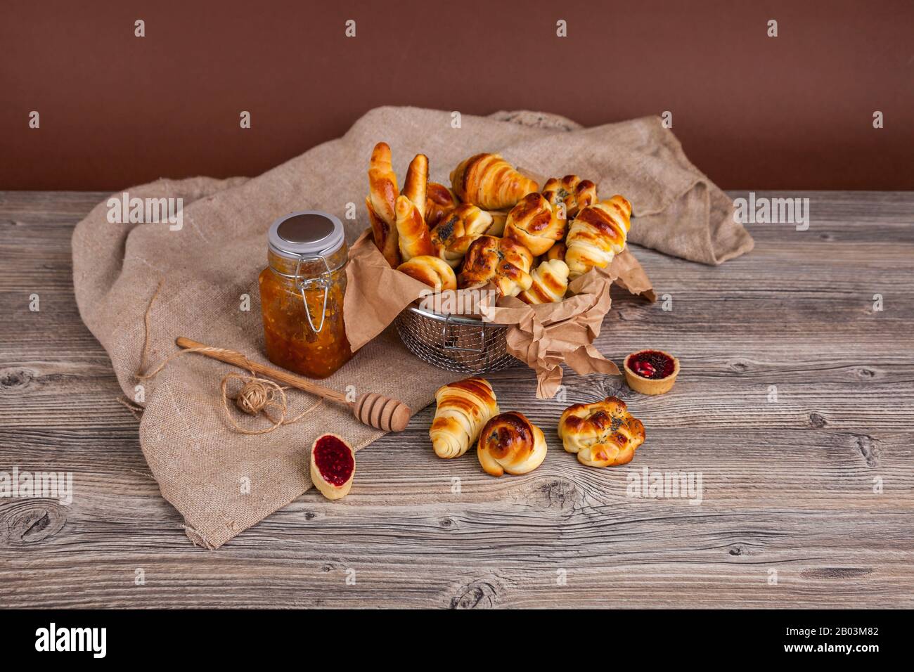 Different types of pastry Stock Photo - Alamy