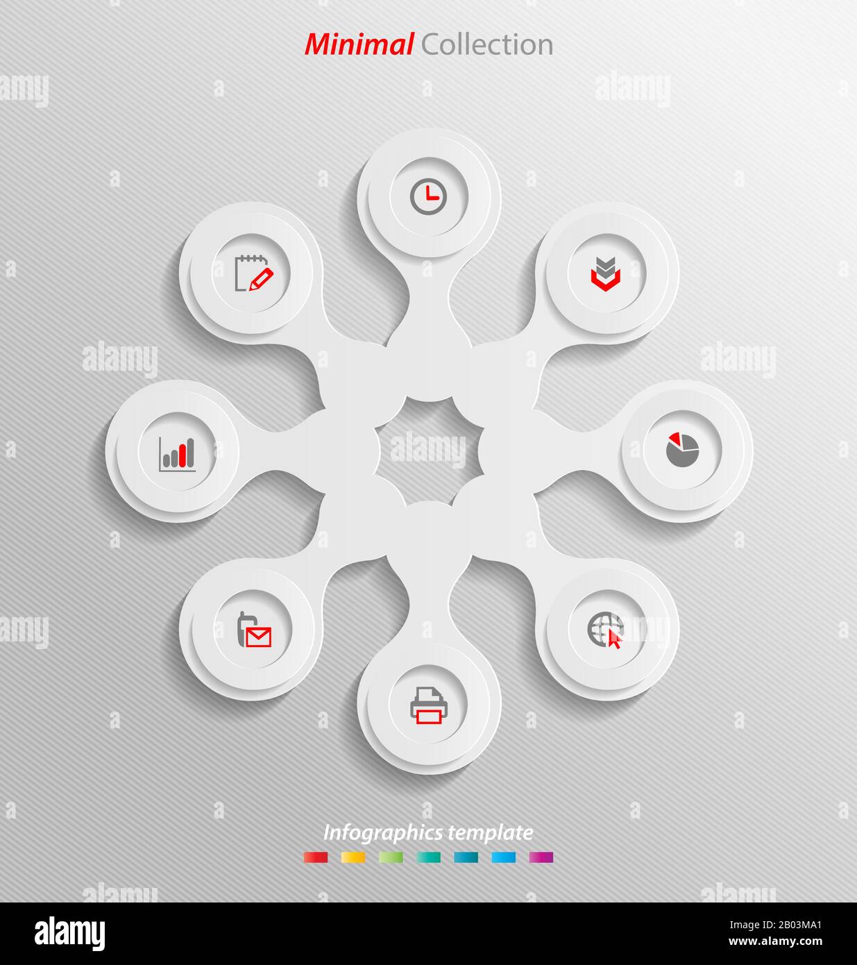 Minimal infographics template easily to be customized.Designed for ...