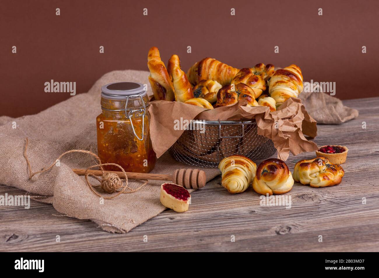 Different types of pastry Stock Photo - Alamy