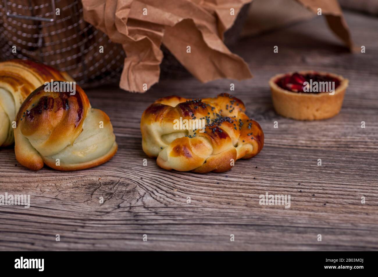 Different types of pastry Stock Photo - Alamy