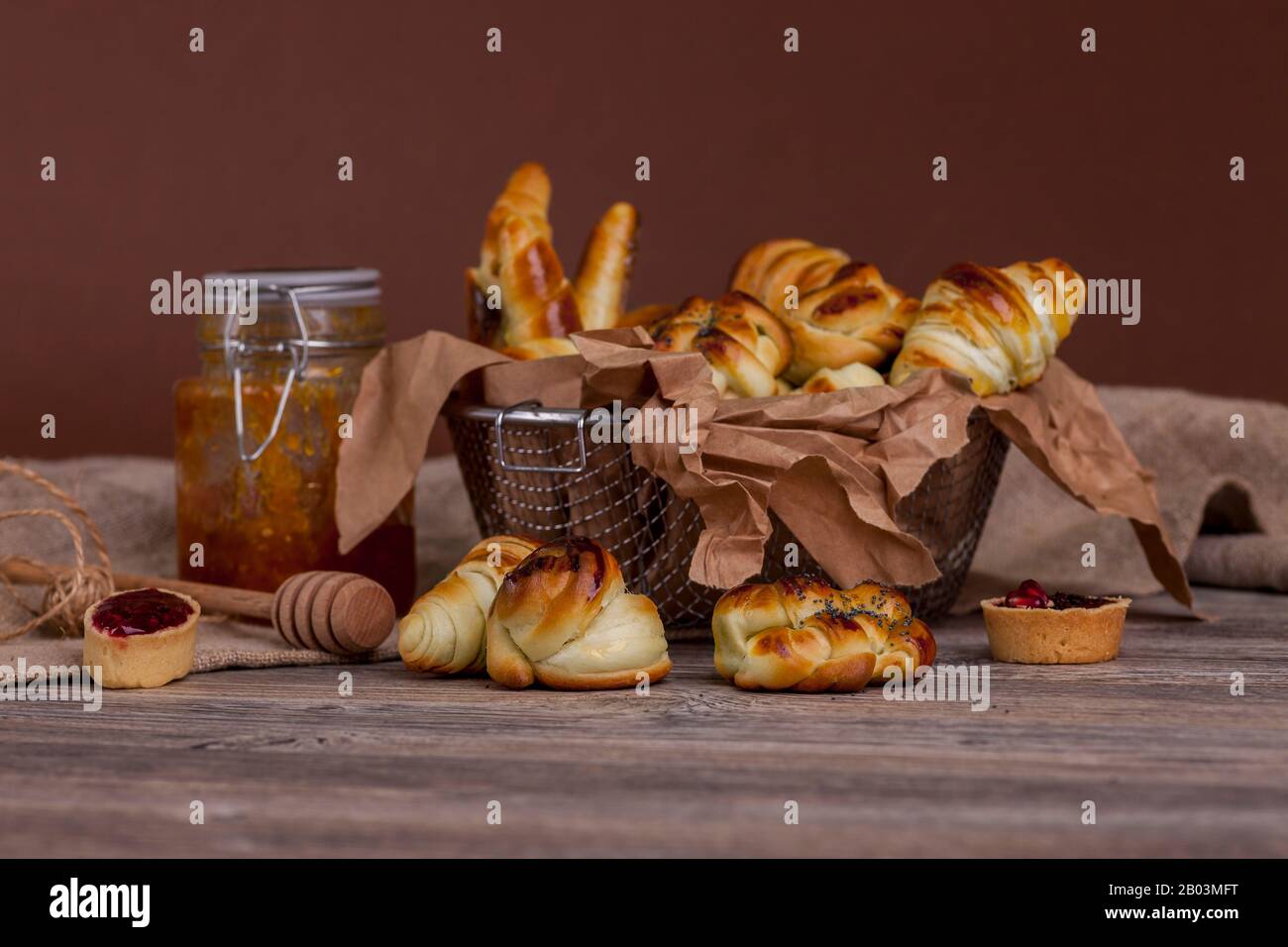 Different types of pastry Stock Photo - Alamy