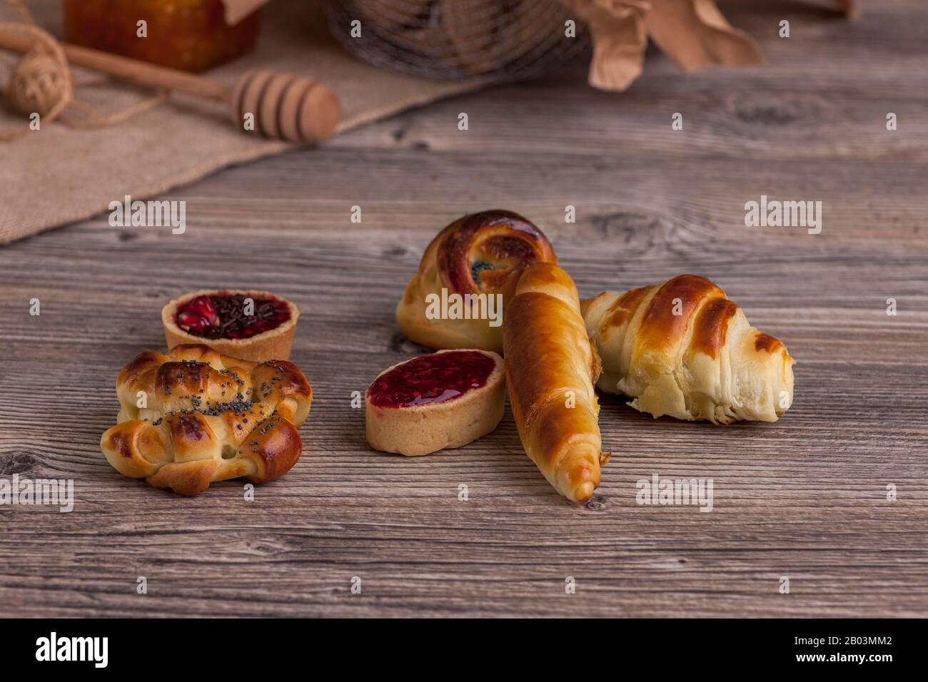 Different types of pastry Stock Photo - Alamy