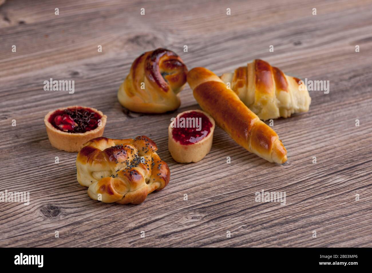 Different types of pastry Stock Photo - Alamy