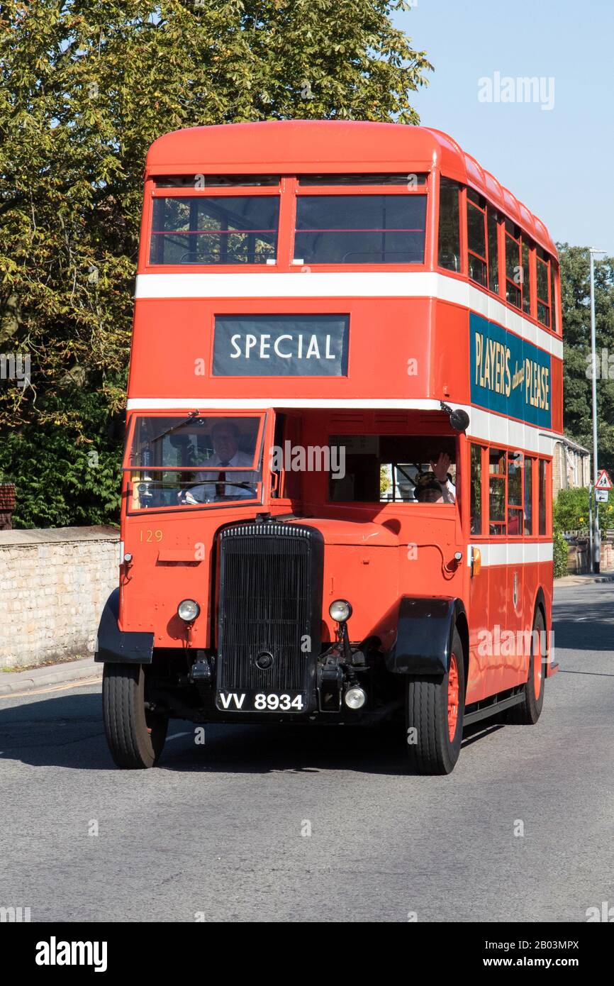 A vintage Northampton bus used to carry people around Lincoln at the ...