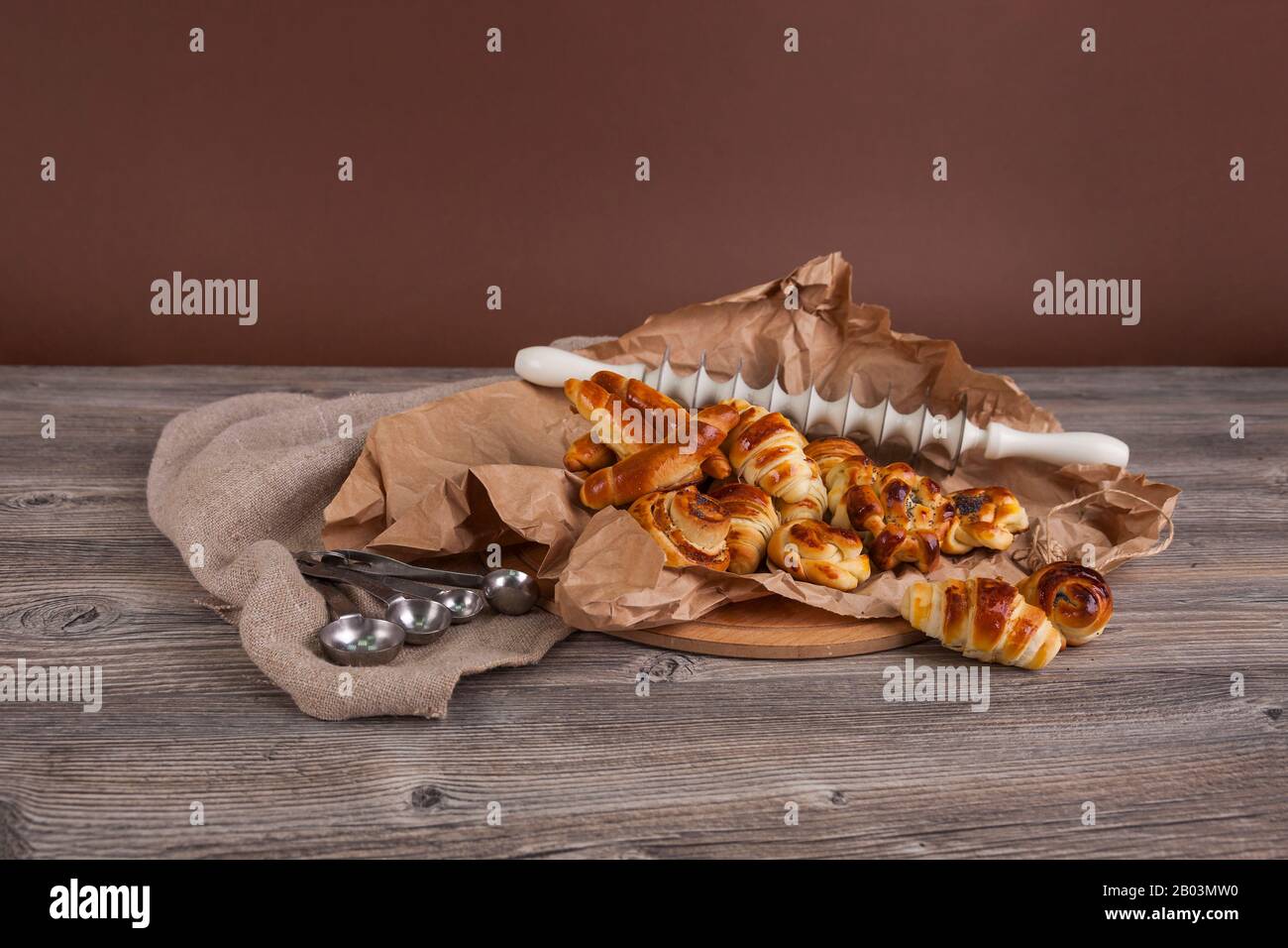 Different types of pastry Stock Photo - Alamy