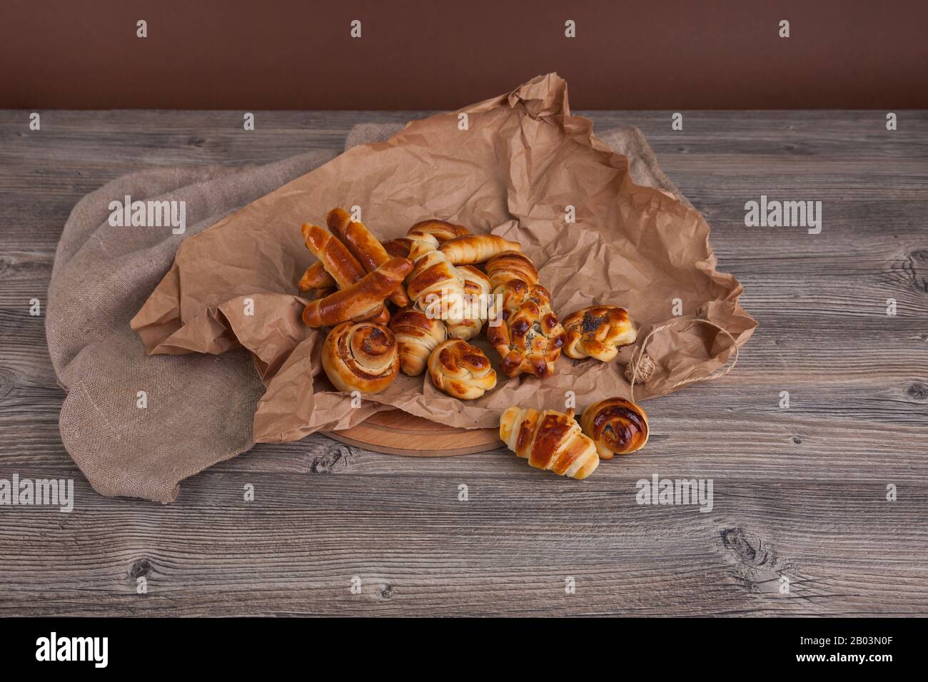 Different types of pastry Stock Photo - Alamy