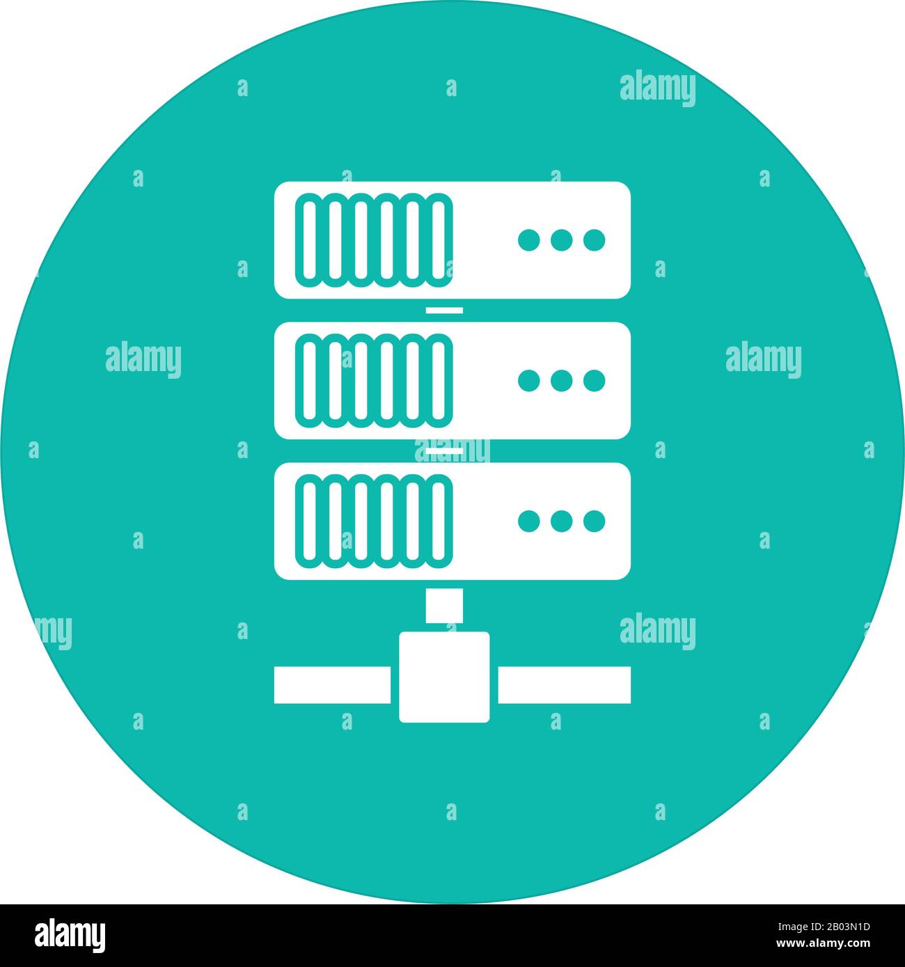 Web hosting block style icon design, Data center base security system hardware technology ...