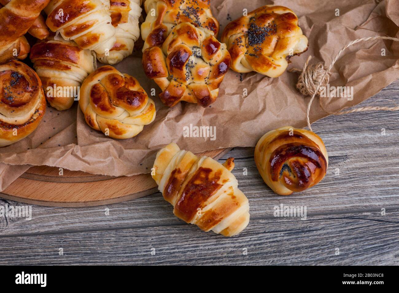 Different types of pastry Stock Photo - Alamy