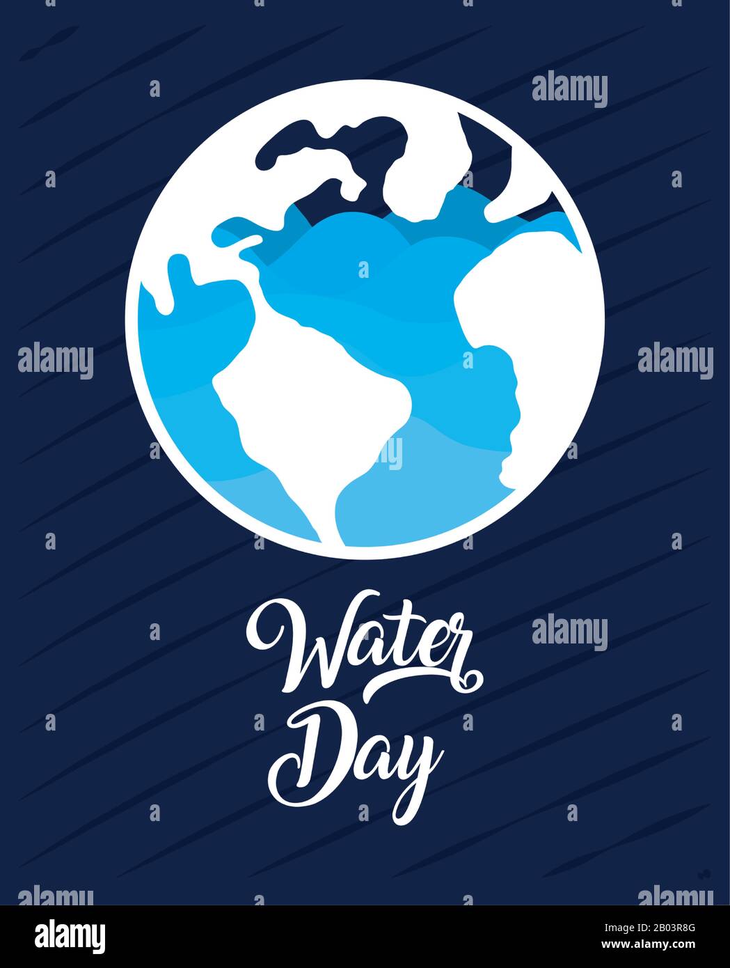 water day poster with world planet earth Stock Vector Image & Art - Alamy