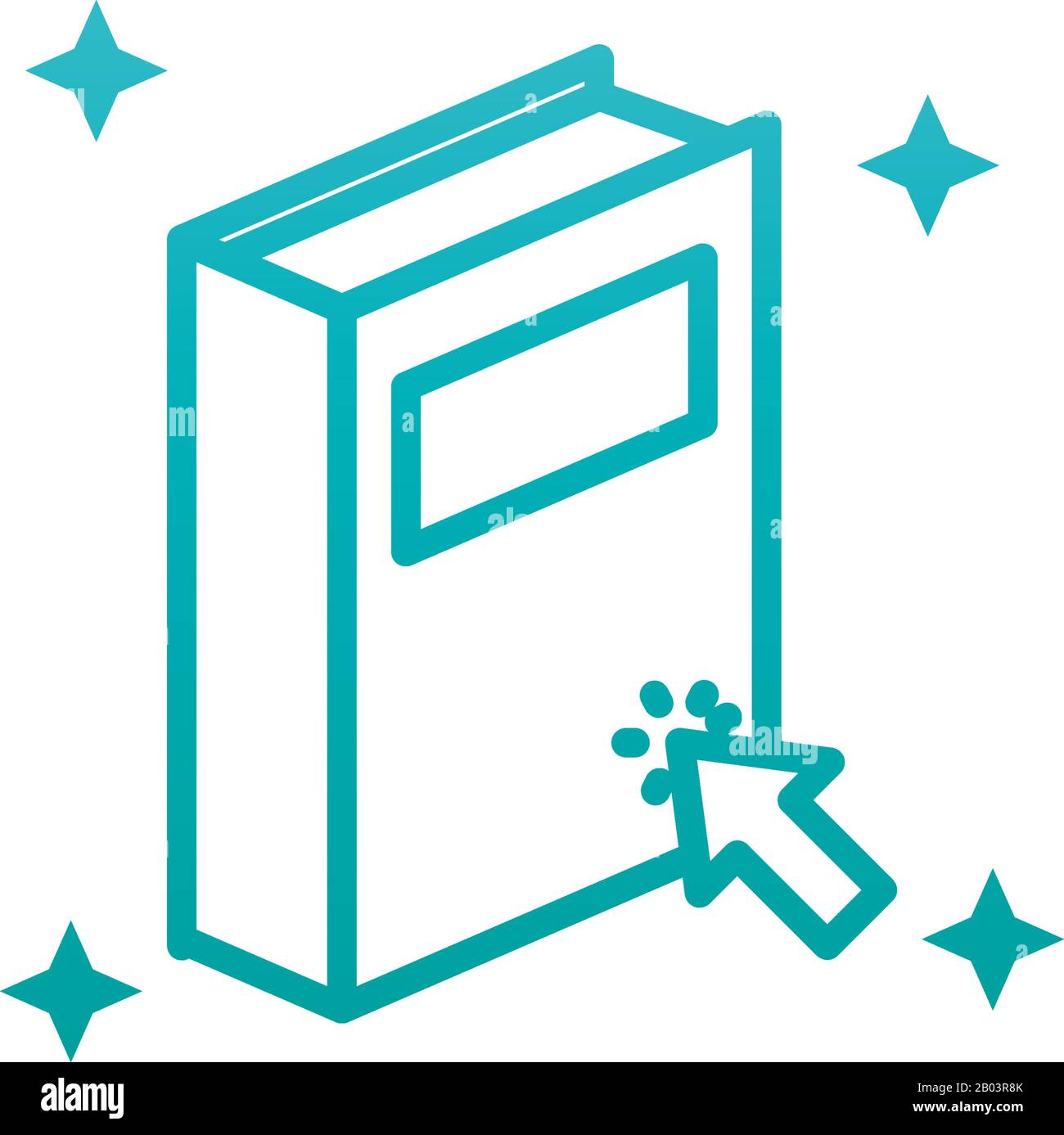 book and arrow gradient style icon design, Education literature read ...