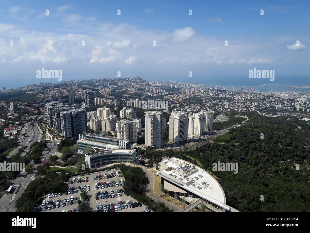 Haifa town and bay Israel Stock Photo - Alamy