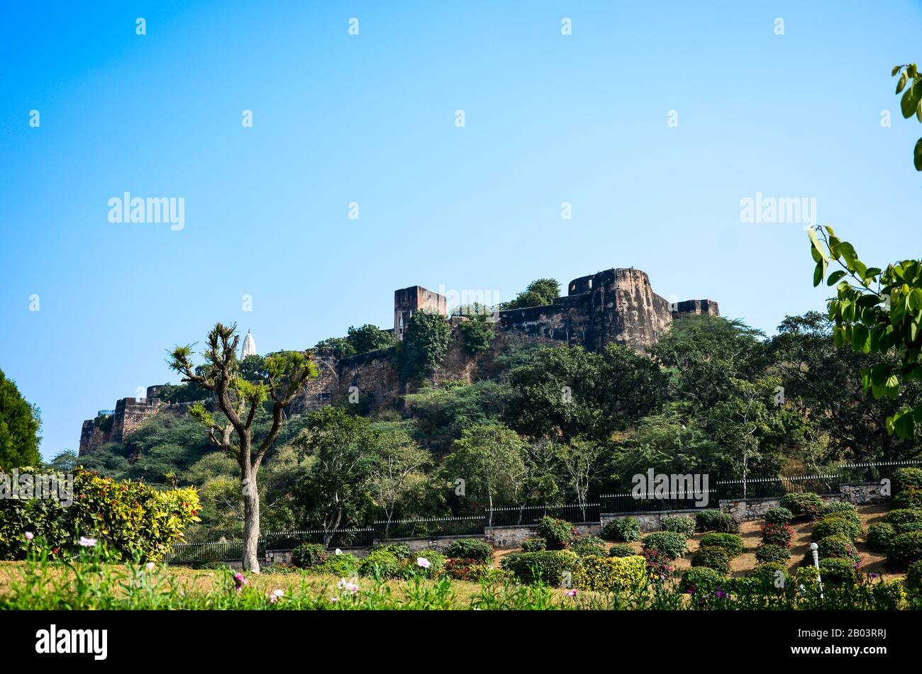 Moti Dungri Fort near Birla Mandir at Jaipur, Rajasthan, India Stock ...