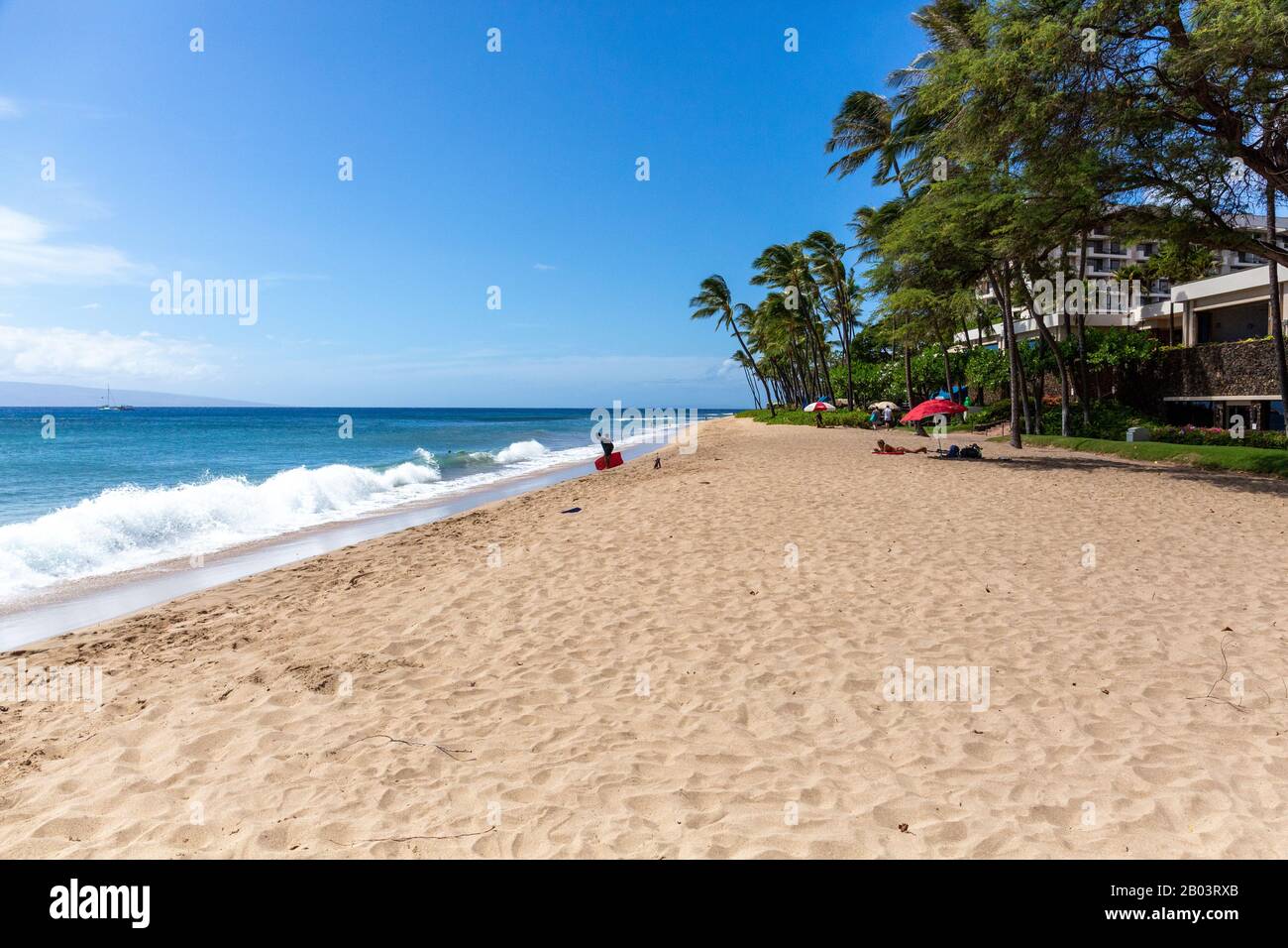 Beach scene from Maui, Hawaii USA Stock Photo - Alamy