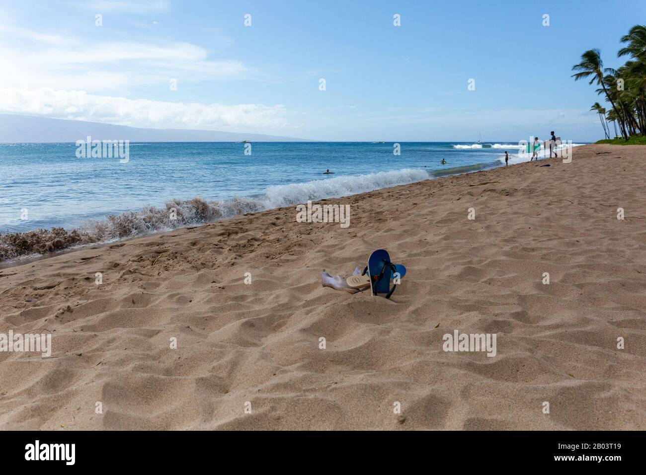 Beach scene from Maui, Hawaii USA Stock Photo - Alamy
