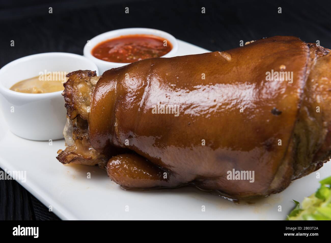 Roast Pork Knuckle Stock Photo - Alamy