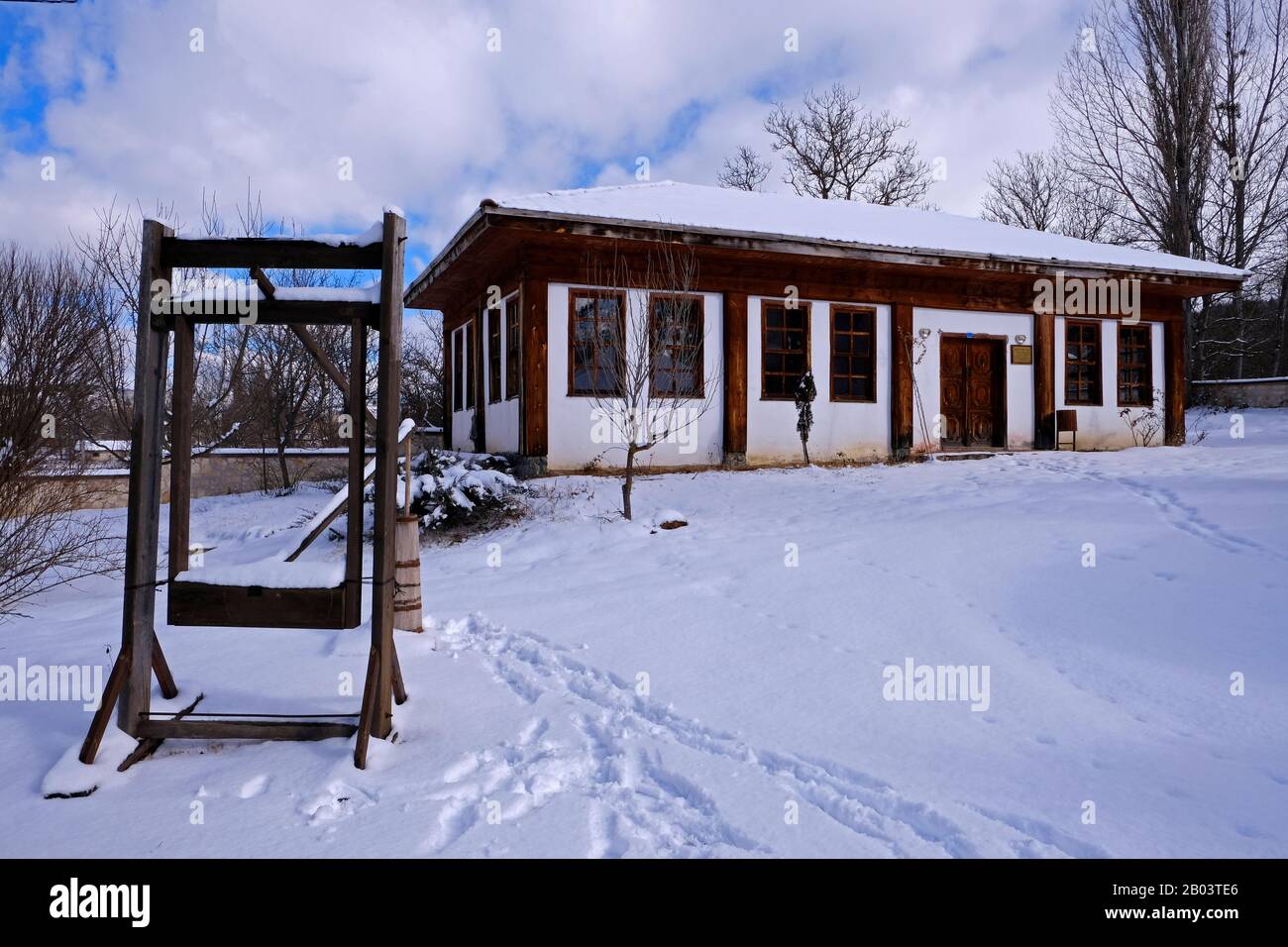 The building next to the mahmutbey mosque in the kasaba village of ...