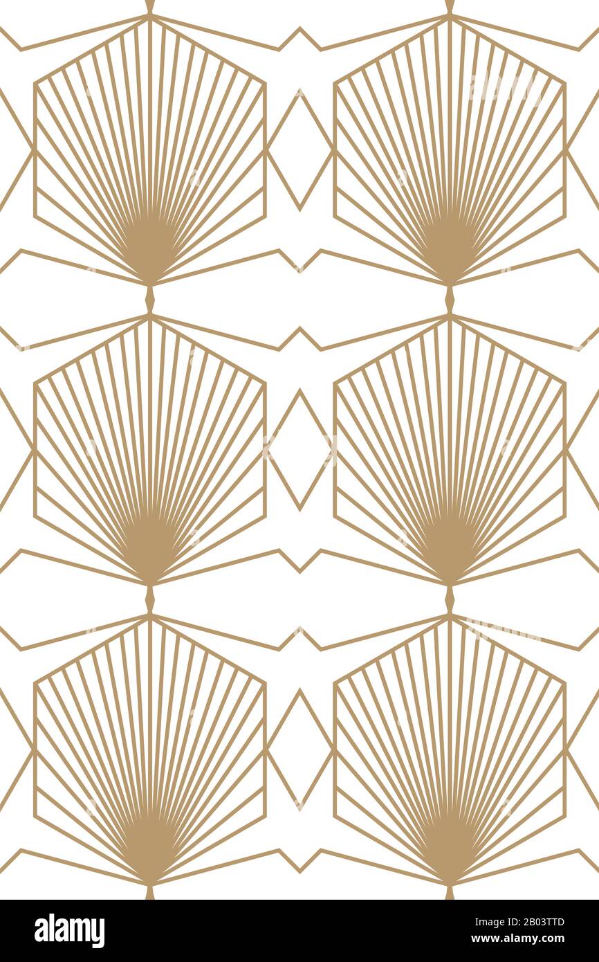 Seamless gold floral motif Cut Out Stock Images & Pictures - Alamy