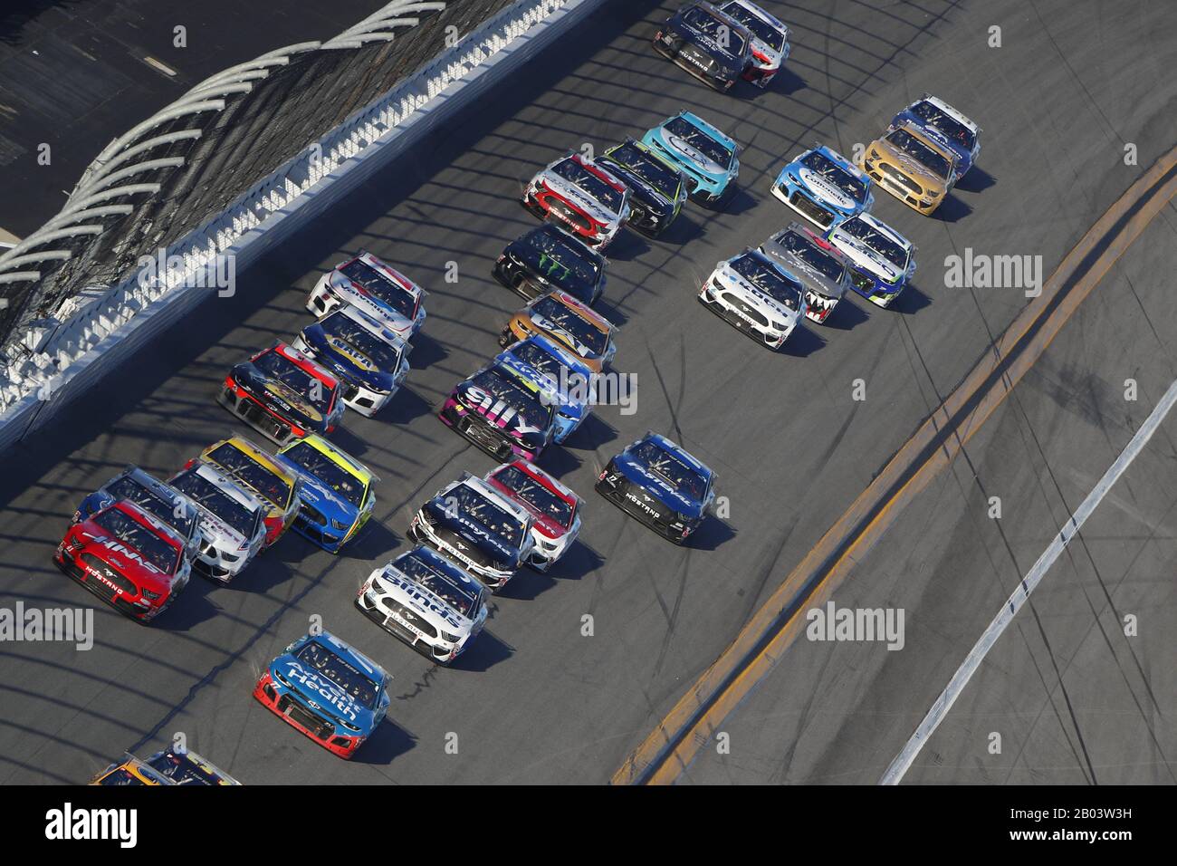 Daytona Beach, Florida, USA. 17th Feb, 2020. Ross Chastain (77) races ...