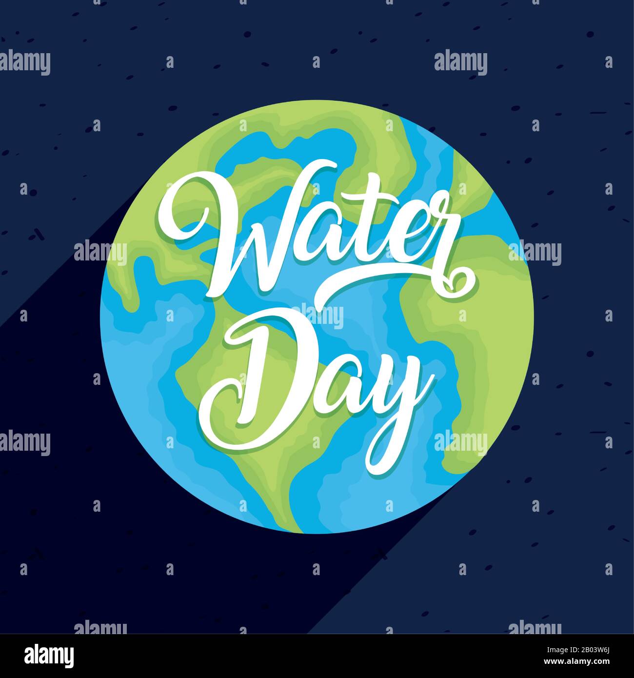 water day poster with world planet earth Stock Vector Image & Art - Alamy