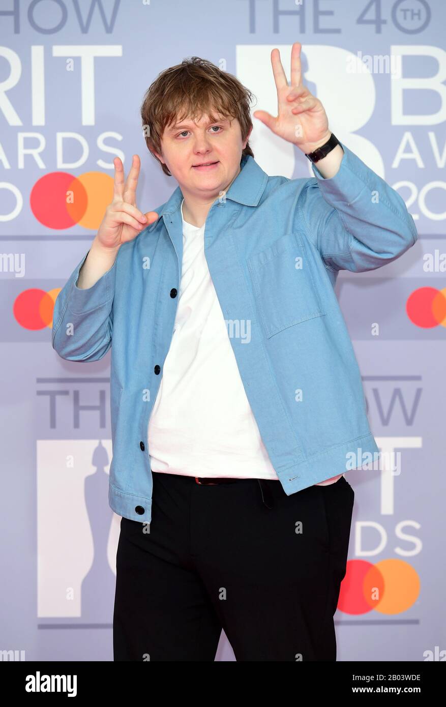 Lewis Capaldi arriving at the Brit Awards 2020 held at the O2 Arena ...