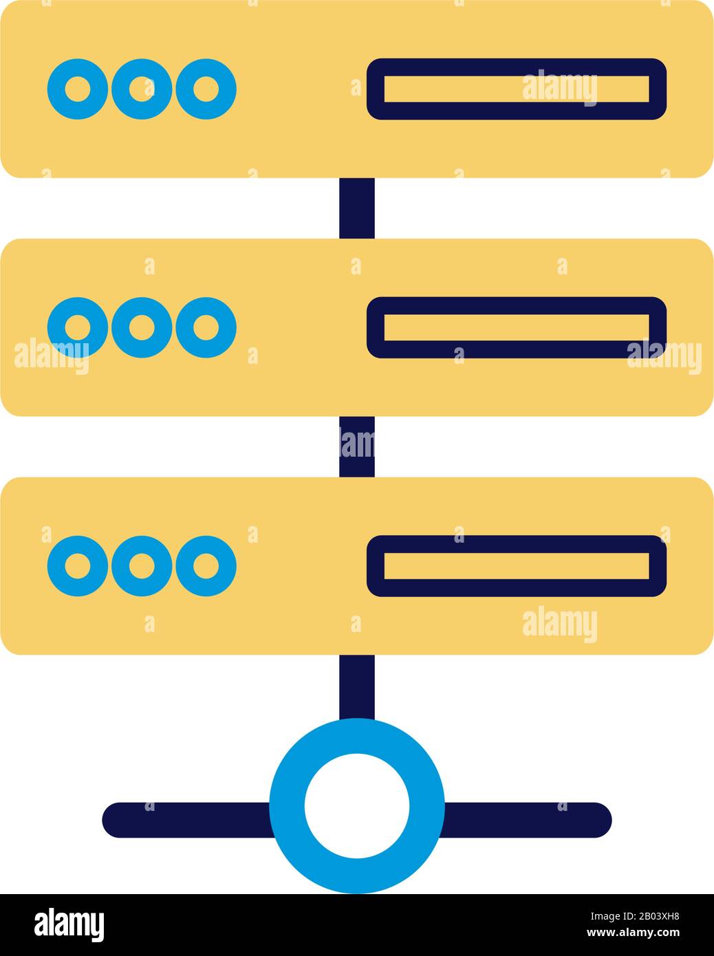 server data center lineal color style icon Stock Vector Image & Art - Alamy