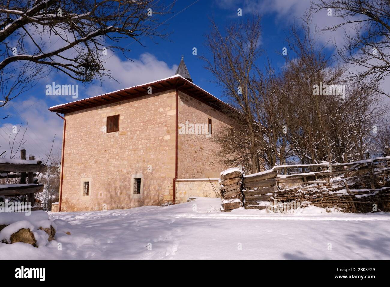 Mahmut Bey Mosque is located in Kasaba Village, 20 km away from ...