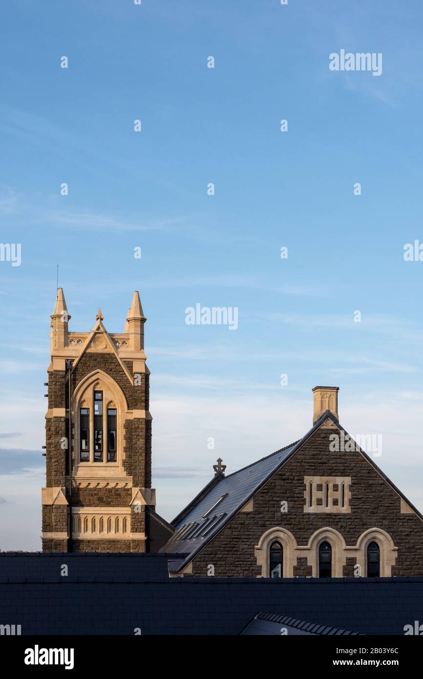 The former United Reform church tower and roofline with lovely restored ...