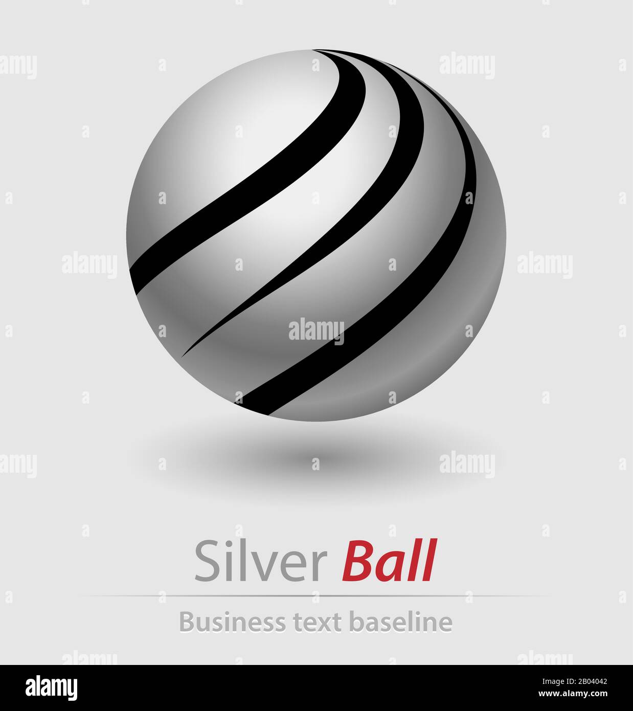 Silver ball presentation Stock Vector Images - Alamy