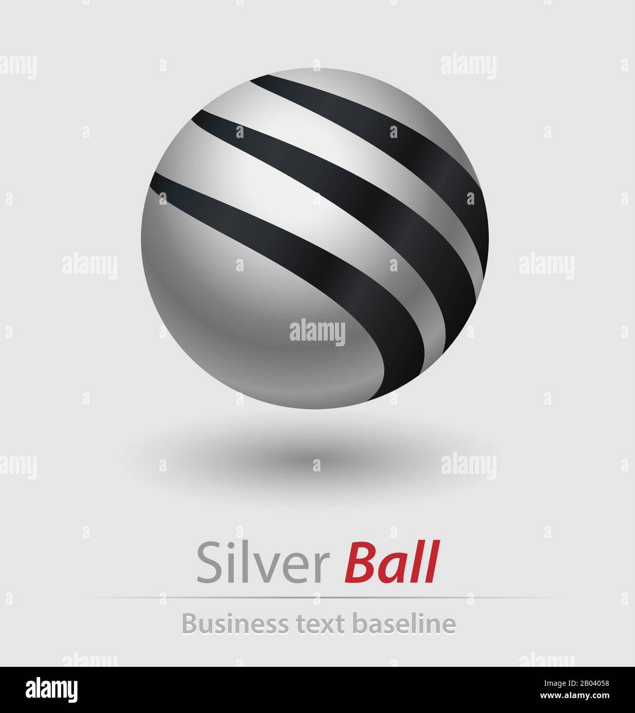 Silver ball presentation Stock Vector Images - Alamy
