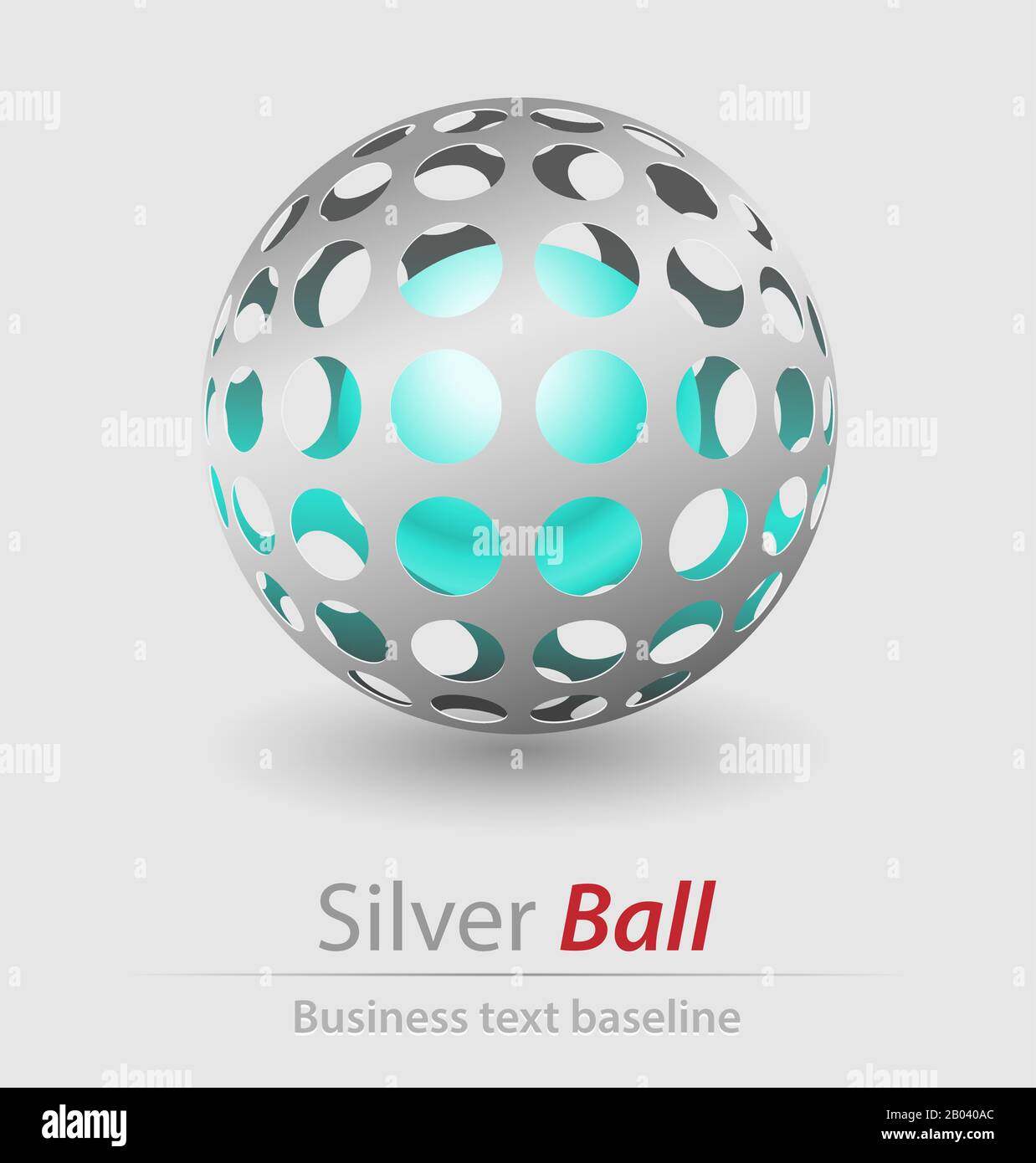 Silver ball presentation Stock Vector Images - Alamy