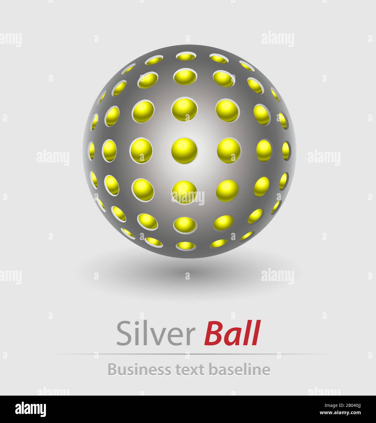 Silver ball elegant icon for creative design needs Stock Vector Image ...