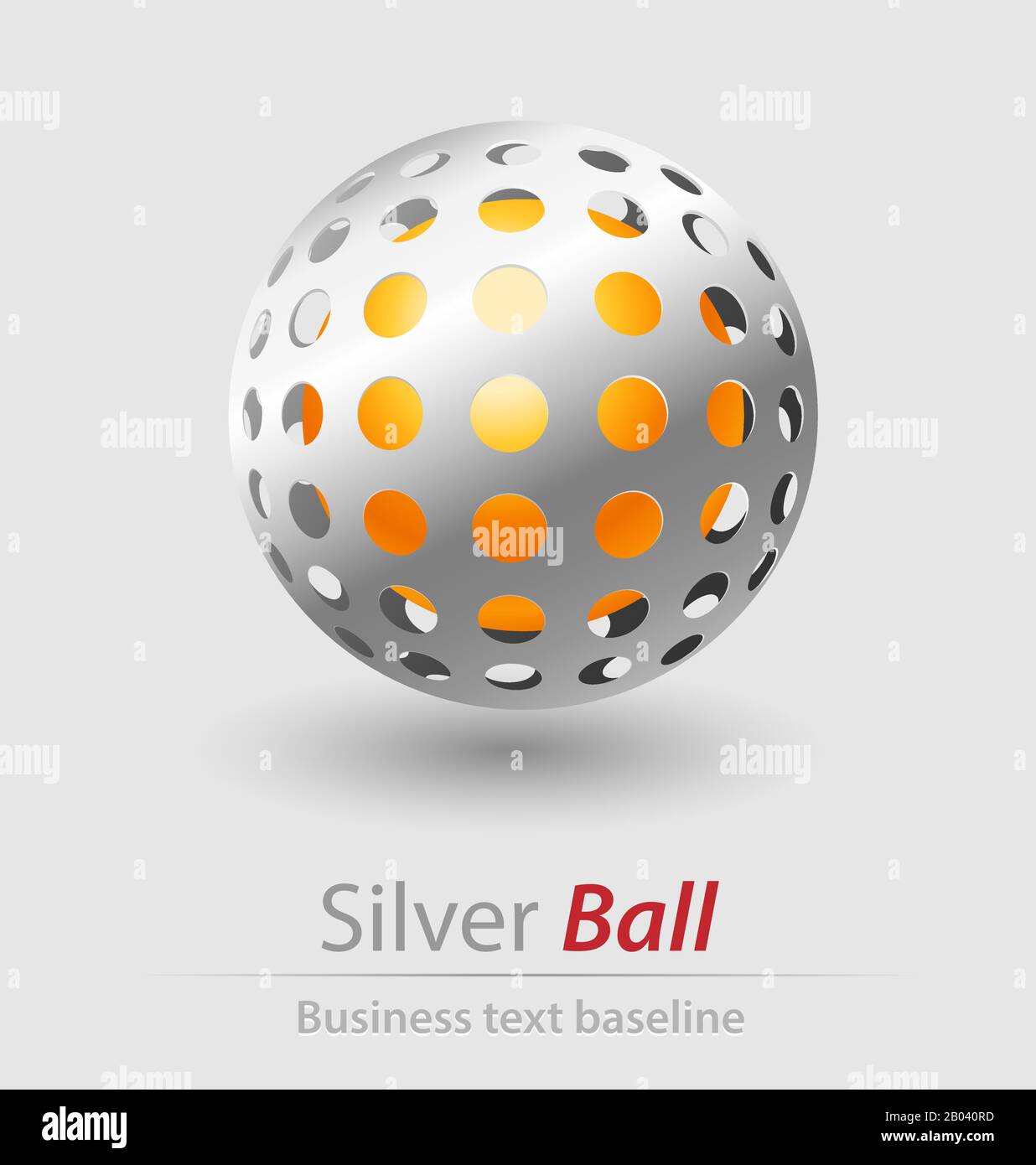 Silver ball elegant icon for creative design needs Stock Vector Image ...