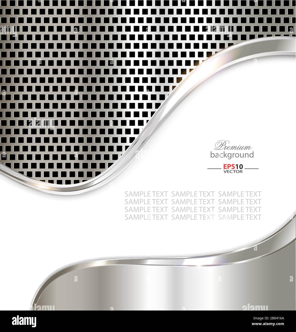 Silver metallic template background for creative design needs Stock ...