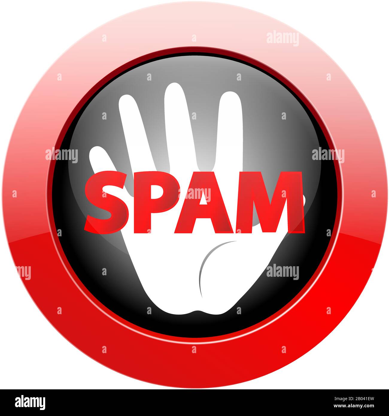 Spam beware icon for creative design Stock Vector Image & Art - Alamy