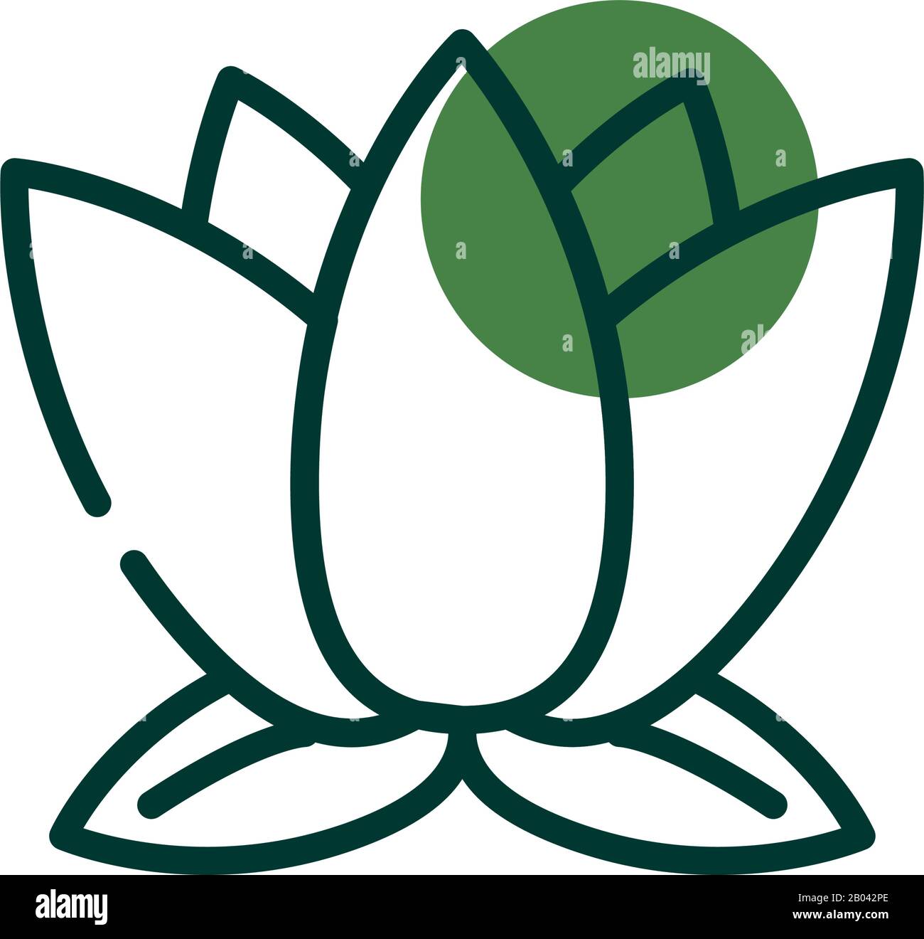 Half lotus Stock Vector Images - Alamy