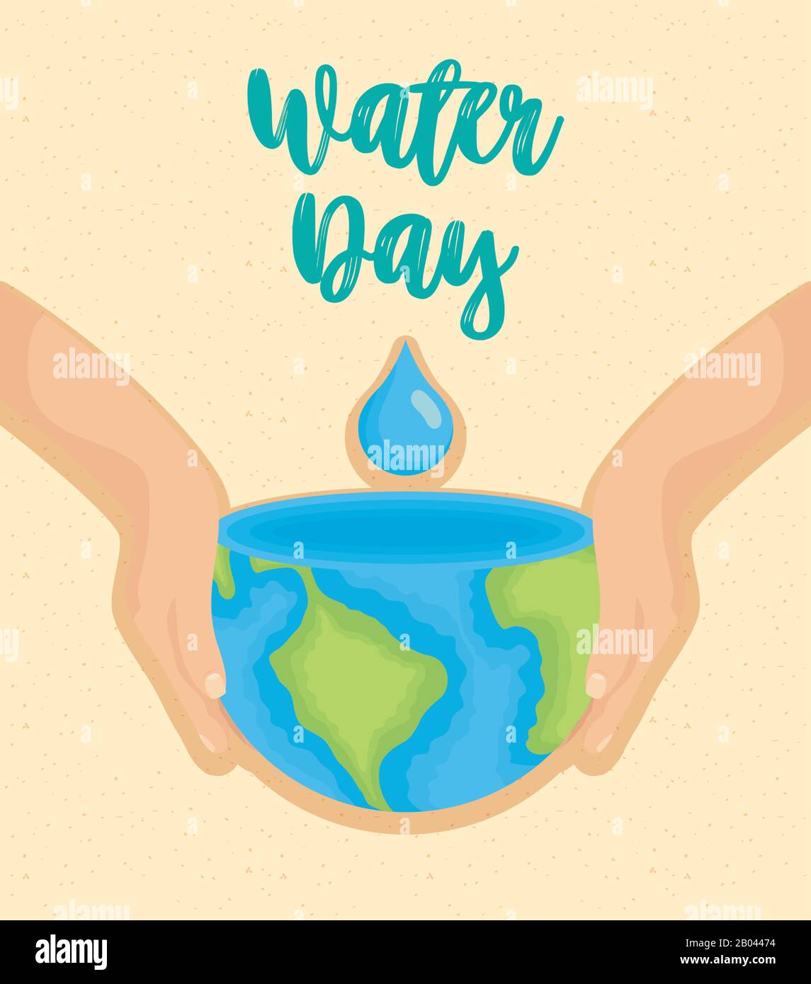 water day poster with world planet earth Stock Vector Image & Art - Alamy