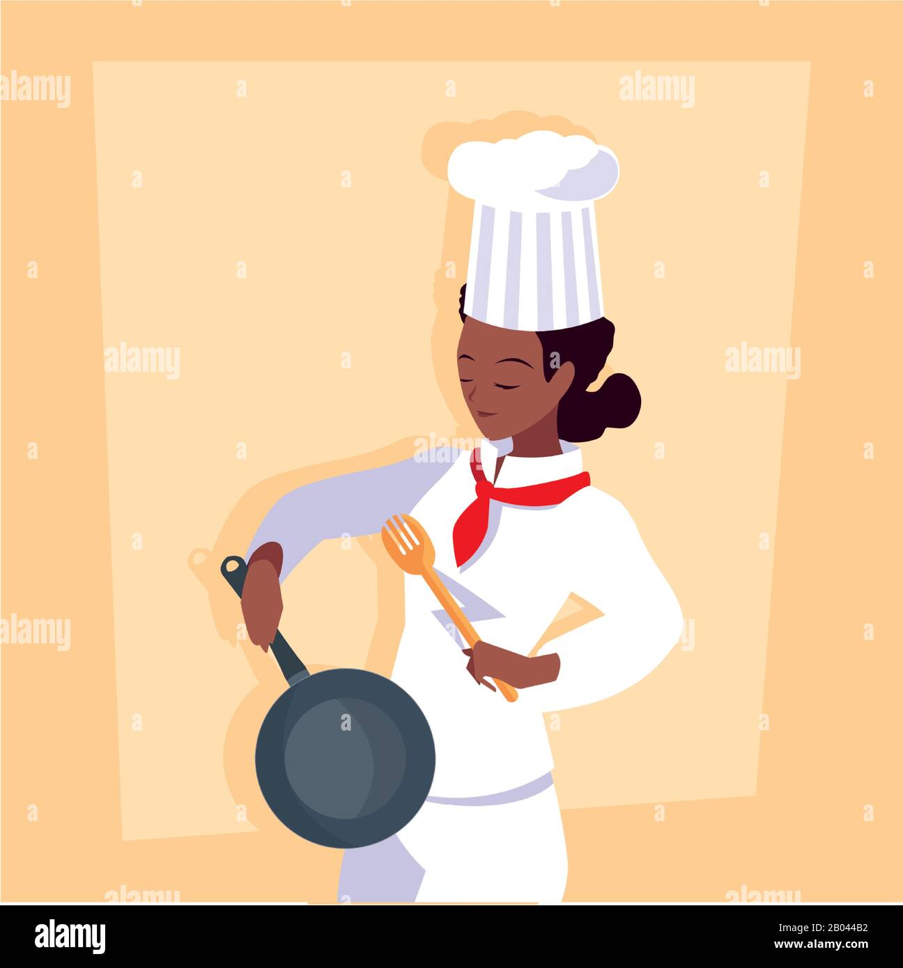 Lunch lady uniform Stock Vector Images - Alamy