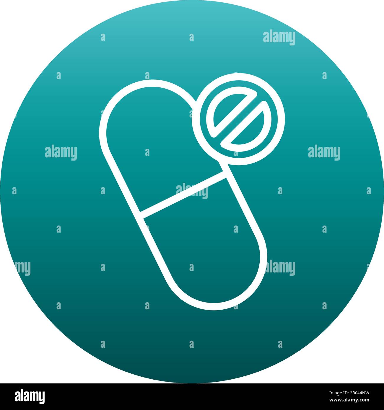 Forbidden pill block gradient style icon design of Medical care health ...