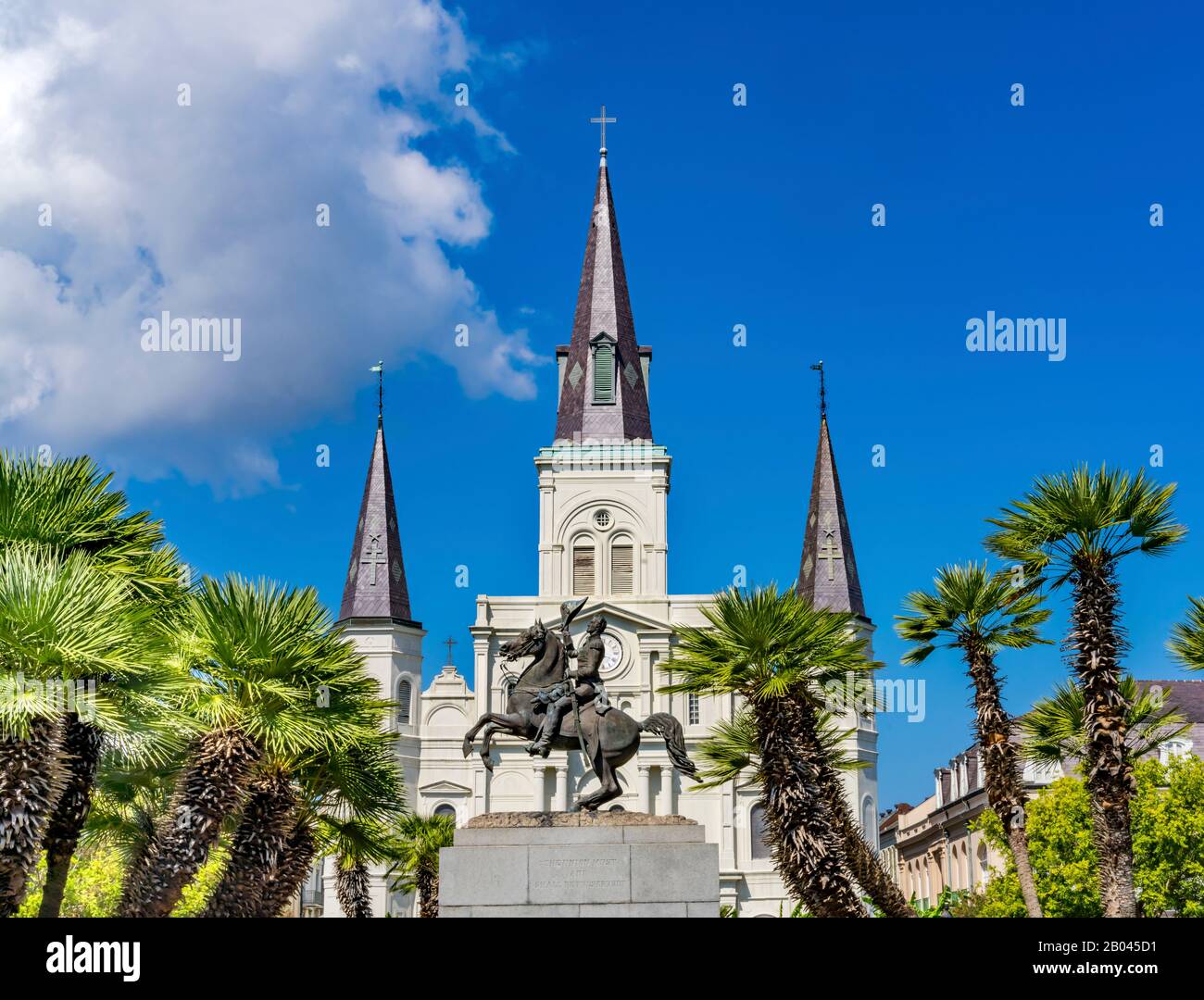 Andrew Jackson Statue Square Saint Louis Cathedral Oldest Church United ...