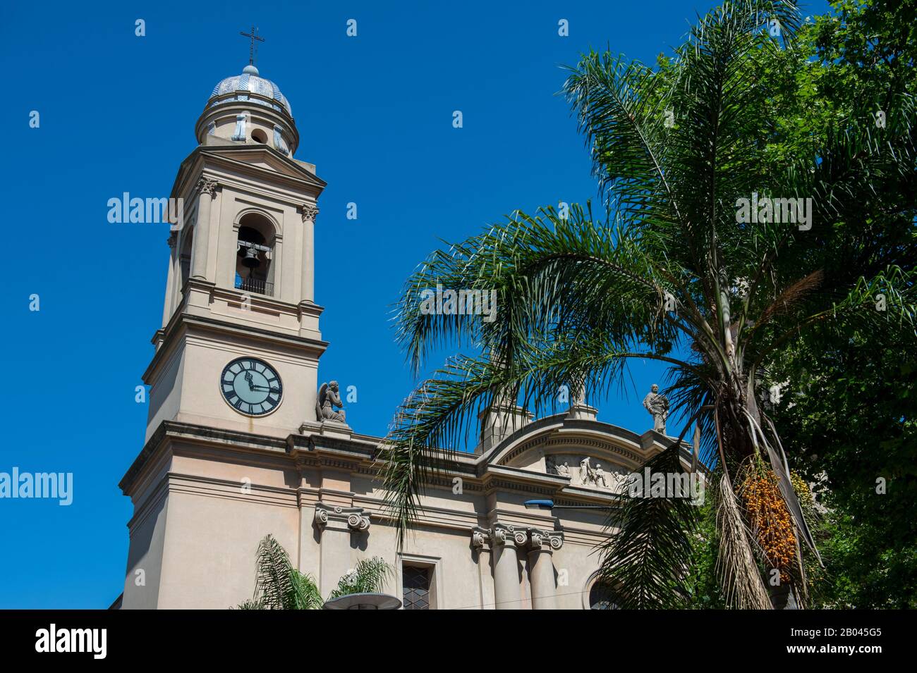 The Montevideo Metropolitan Cathedral on the Plaza de la Constitución ...