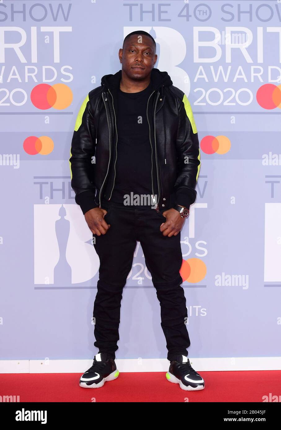 Dizzee Rascal arriving at the Brit Awards 2020 held at the O2 Arena ...