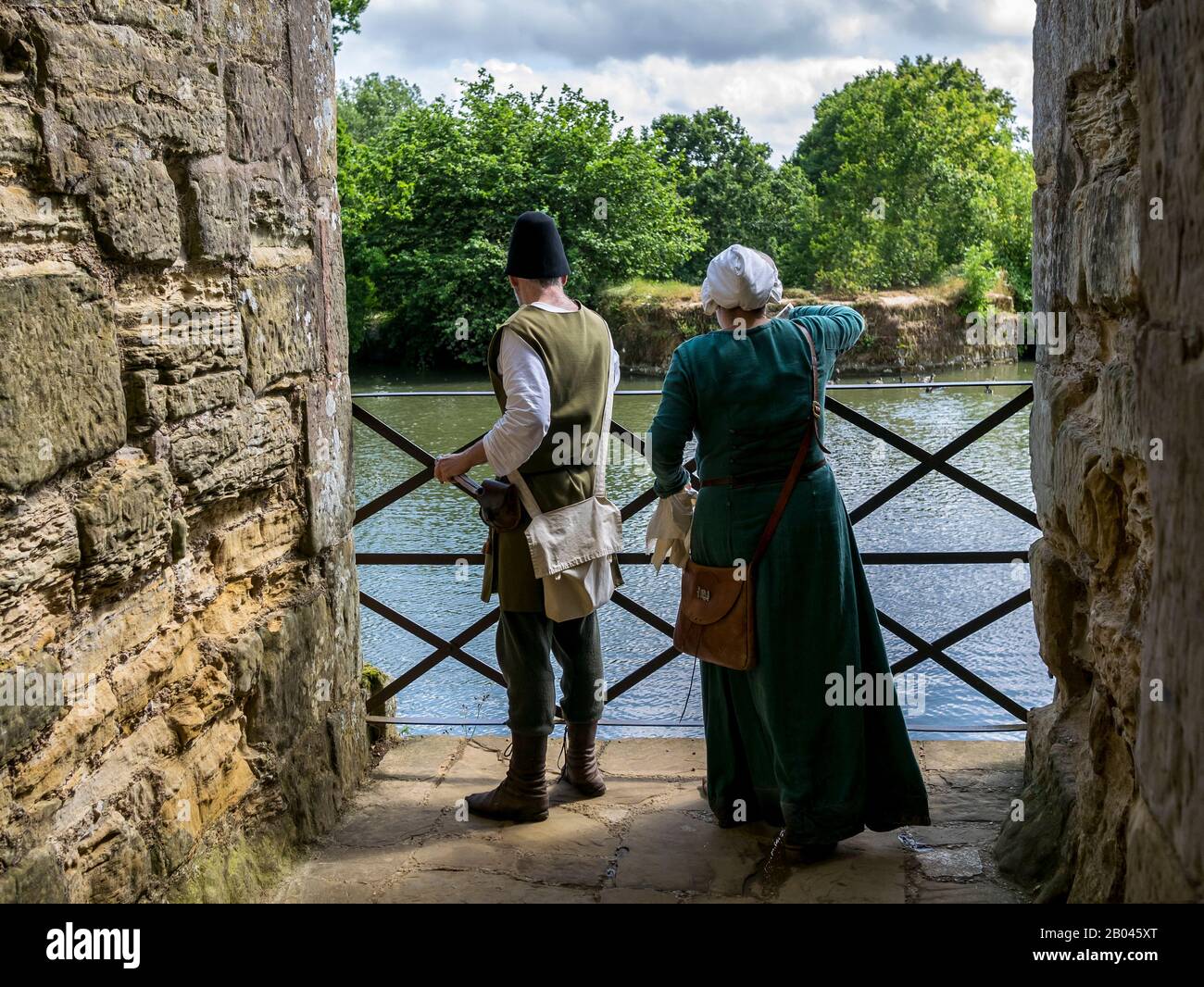 Historical reenactment at Bodiam Castle Robertsbridge Stock Photo - Alamy