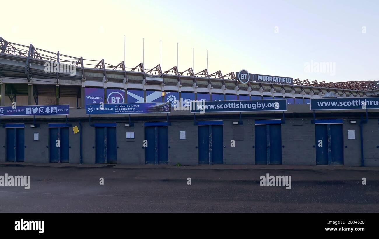 Murrayfield stadium night hi-res stock photography and images - Alamy