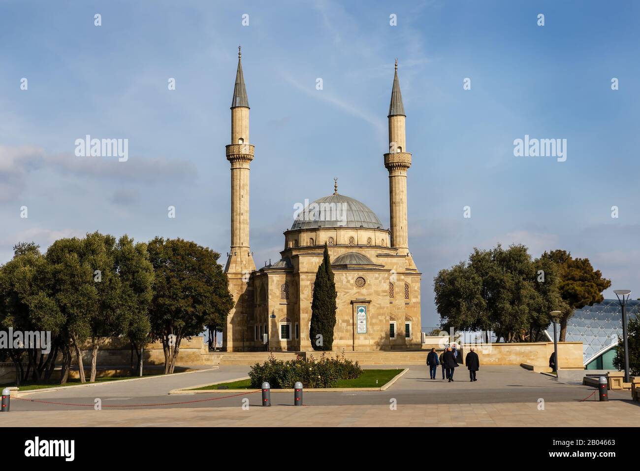 Baku, Azerbaijan - November 13, 2019: The Mosque of the Martyrs, also ...