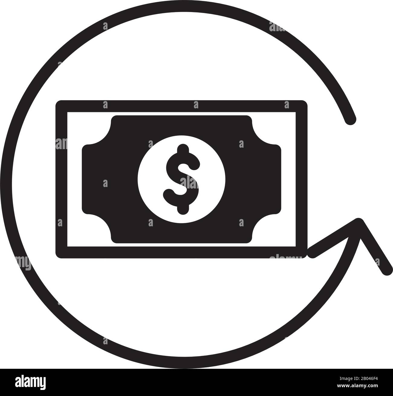 Isolated money bill silhouette style icon vector design Stock Vector ...