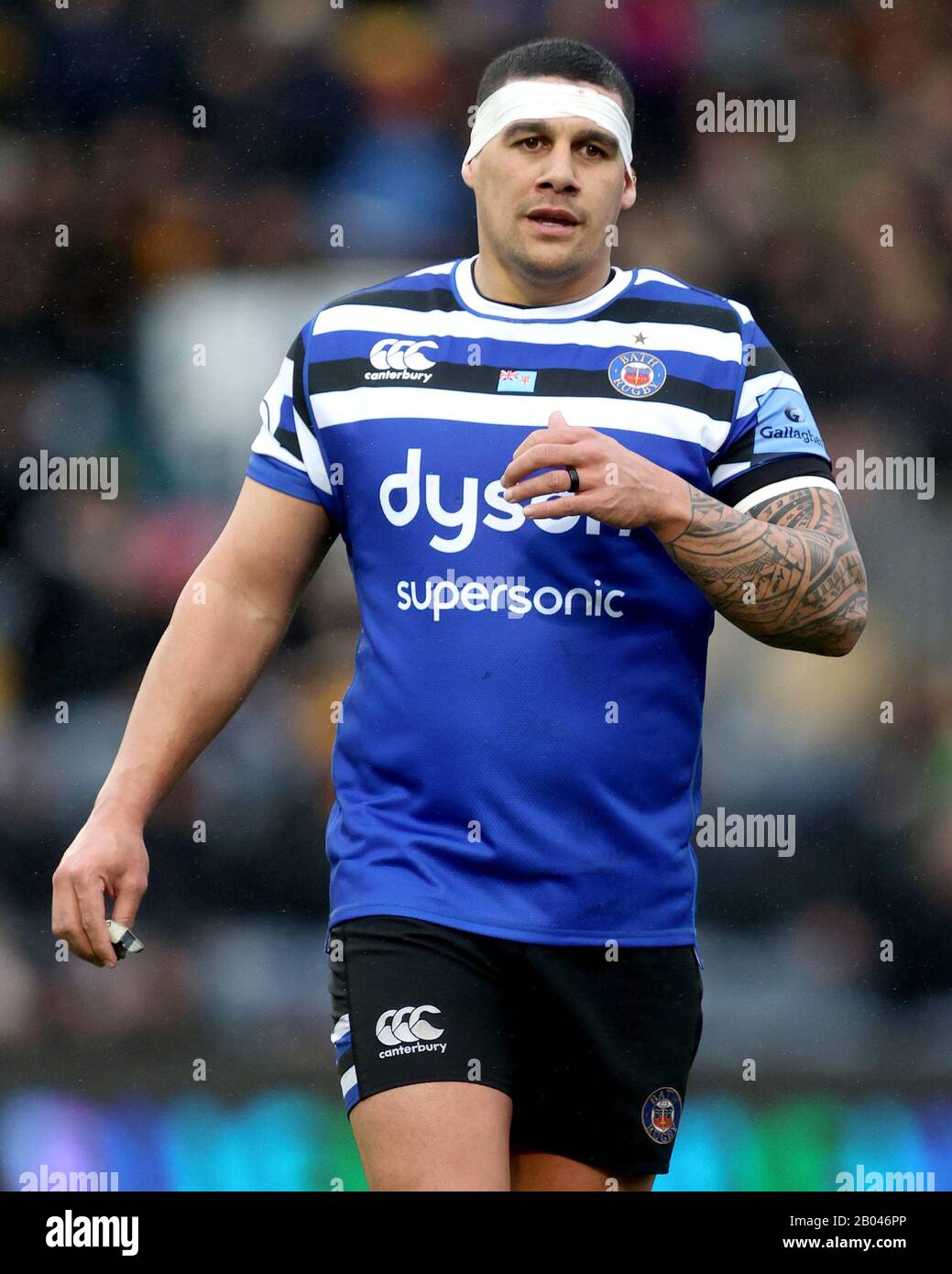 Bath's Josh Matavesi during the Gallagher Premiership match at Sixways ...